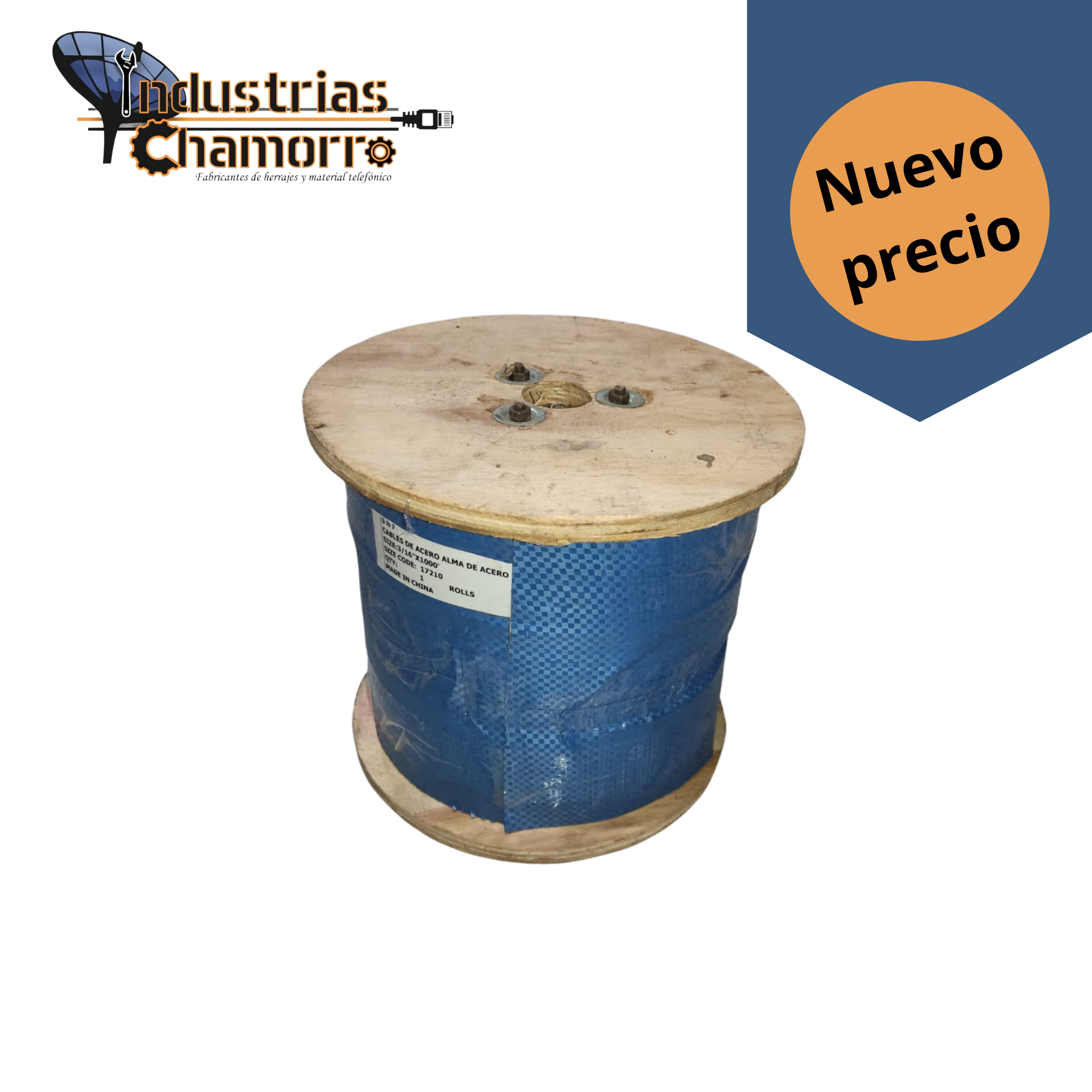 Cable de acero 3/16 – Industrias Chamorro